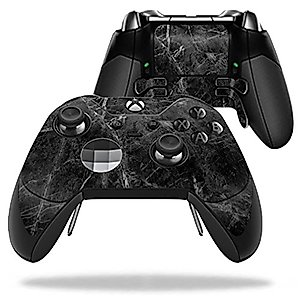 MightySkins Skin Compatible with Microsoft Xbox One Elite Controller - Black Marble | Protective, Durable, and Unique Vinyl wrap Cover | Easy to Apply, Remove, and Change Styles | Made in The USA