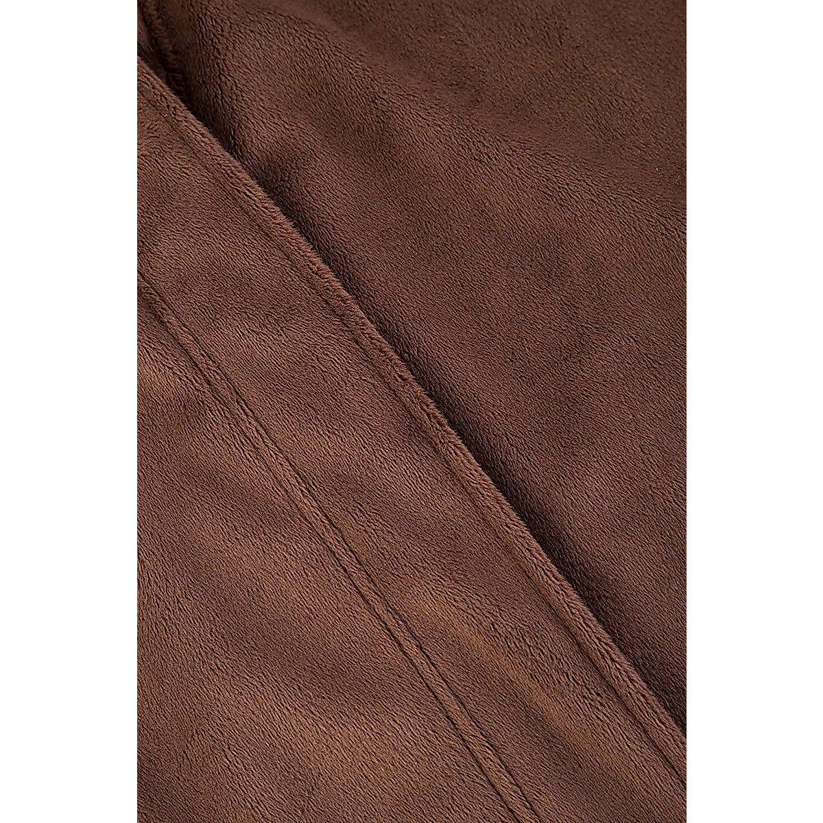 Canyon Rose Cloud 9 Men's Plush Microfiber Spa Robe, Kimono Style Wrap, 3/4 length Sleeves, Side Pockets, Waist Belt with Bi-level Loops, Machine Washable, 52 inch length, Chocolate Brown, XL