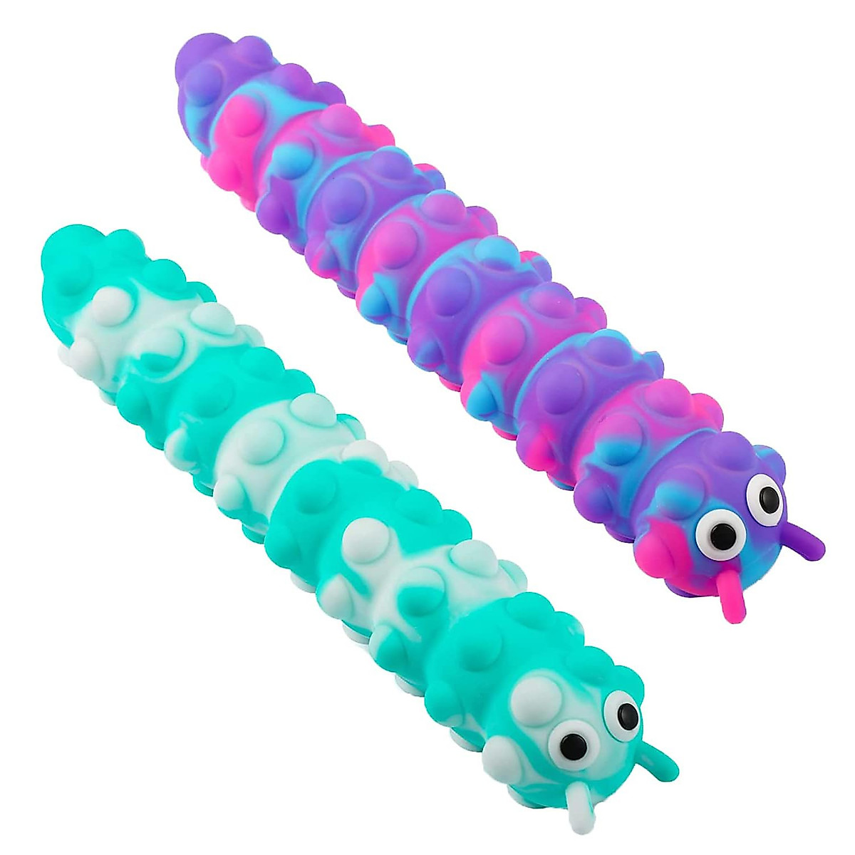 Langmeil Suction Pop Fidget Toy, Relax and Pressure Relief Toys, 3D Squeeze Anti-Pressure Popper Sensory Toys for Kids and Adults(Purple & Mint)