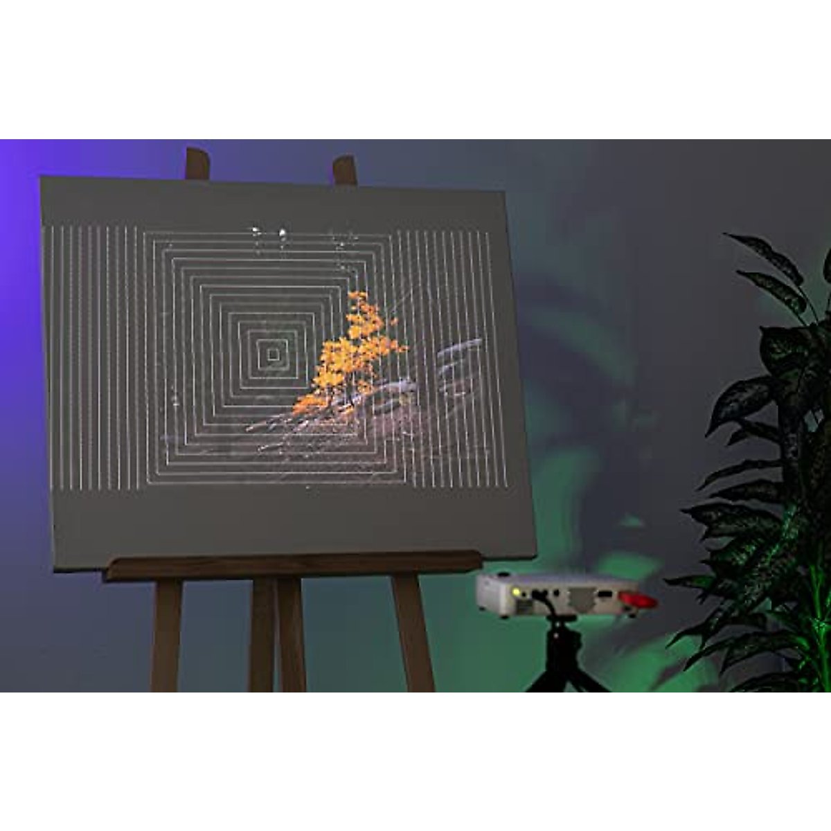 Artograph Flare 450 Digital Art Projector and Remote with Keystone and Grid  Features for Artists