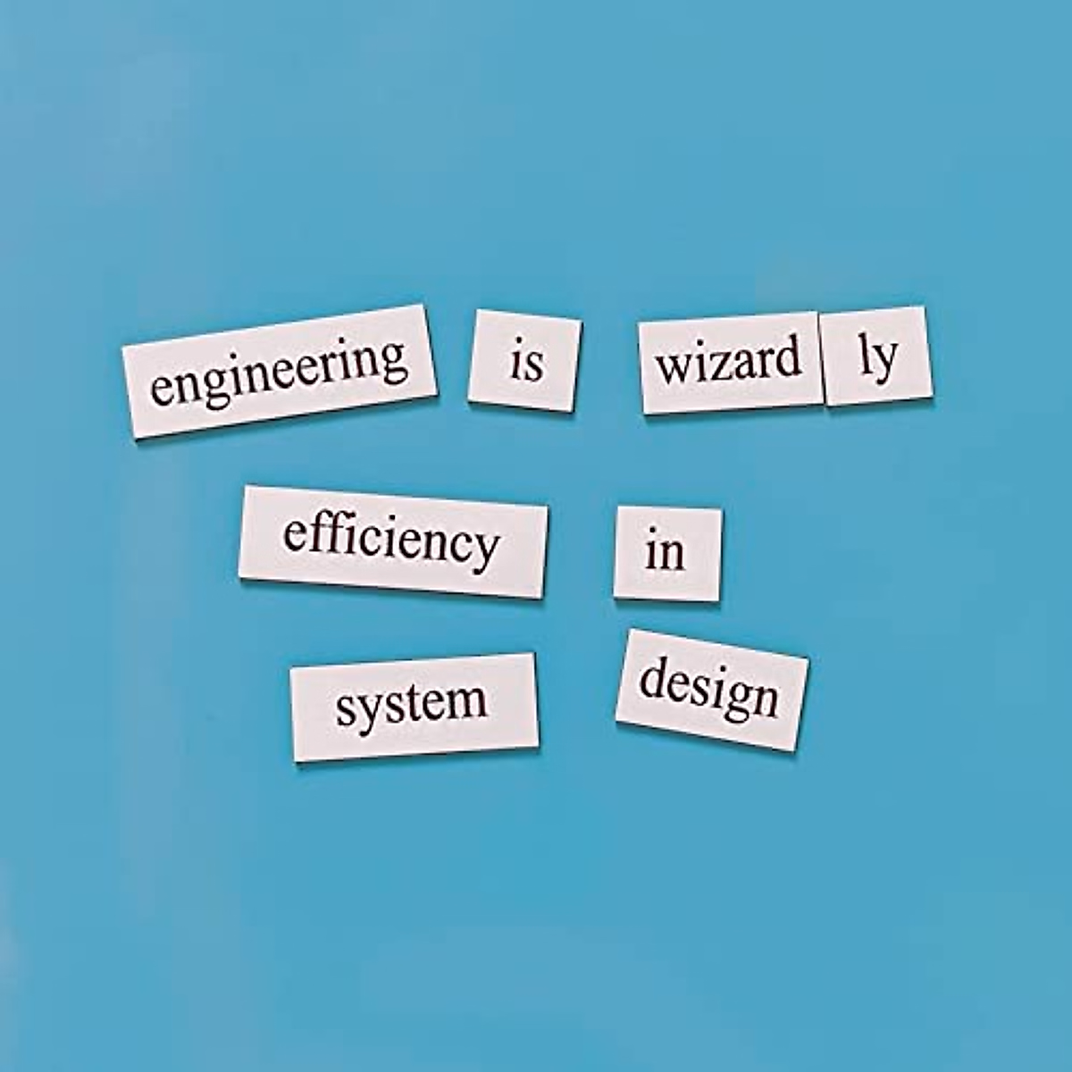 Engineering Word Magnets - Funny and Nerdy Word Kit for College to PhD to Professional Engineer Level - Office Refrigerator or Magnetic White Board - Made in USA