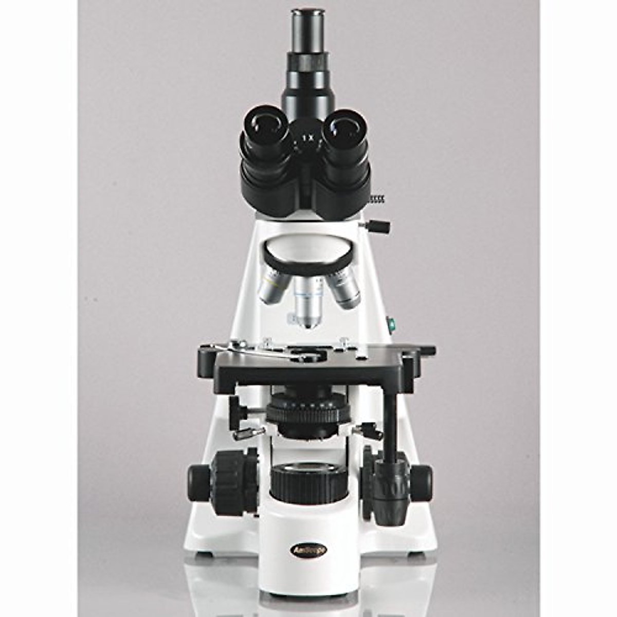 AmScope T690C-8M Digital Trinocular Compound Microscope, 40X-2500X Magnification, WH10x and WH25x Super-Widefield Eyepieces, Infinity Objectives, Brightfield, Kohler Condenser, Double-Layer Mechanical Stage, Includes 8MP Camera with Reduction Lens and Sof