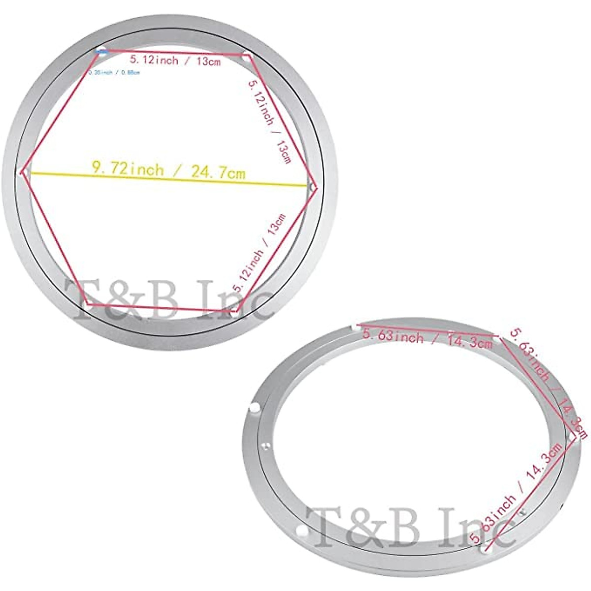 TamBee 12 Inch Lazy Susan Hardware Heavy Duty Metal Rotating Hardware Turntable Bearing Ring 300mm Turntable Lazy Susan Kit Lazy Susan Mechanism Lazy Susan Parts Turntable Bearing Lazy Susan Base Only