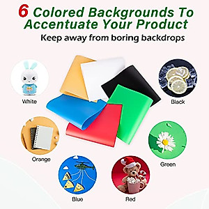 Portable Photo Studio Light Box, 12” × 12” Mini Photo Lightbox & Small Tripod Kit for Product Photography with 96 LED Lights and 6 Colored Backdrops