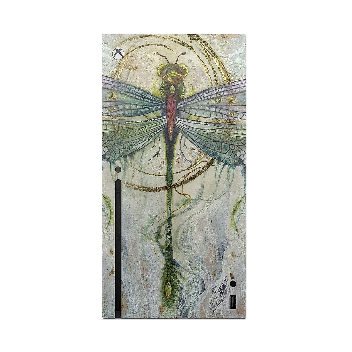 Head Case Designs Officially Licensed Stephanie Law Damselfly 2 Art Mix Matte Vinyl Sticker Gaming Skin Case Cover Compatible with Xbox Series X Console