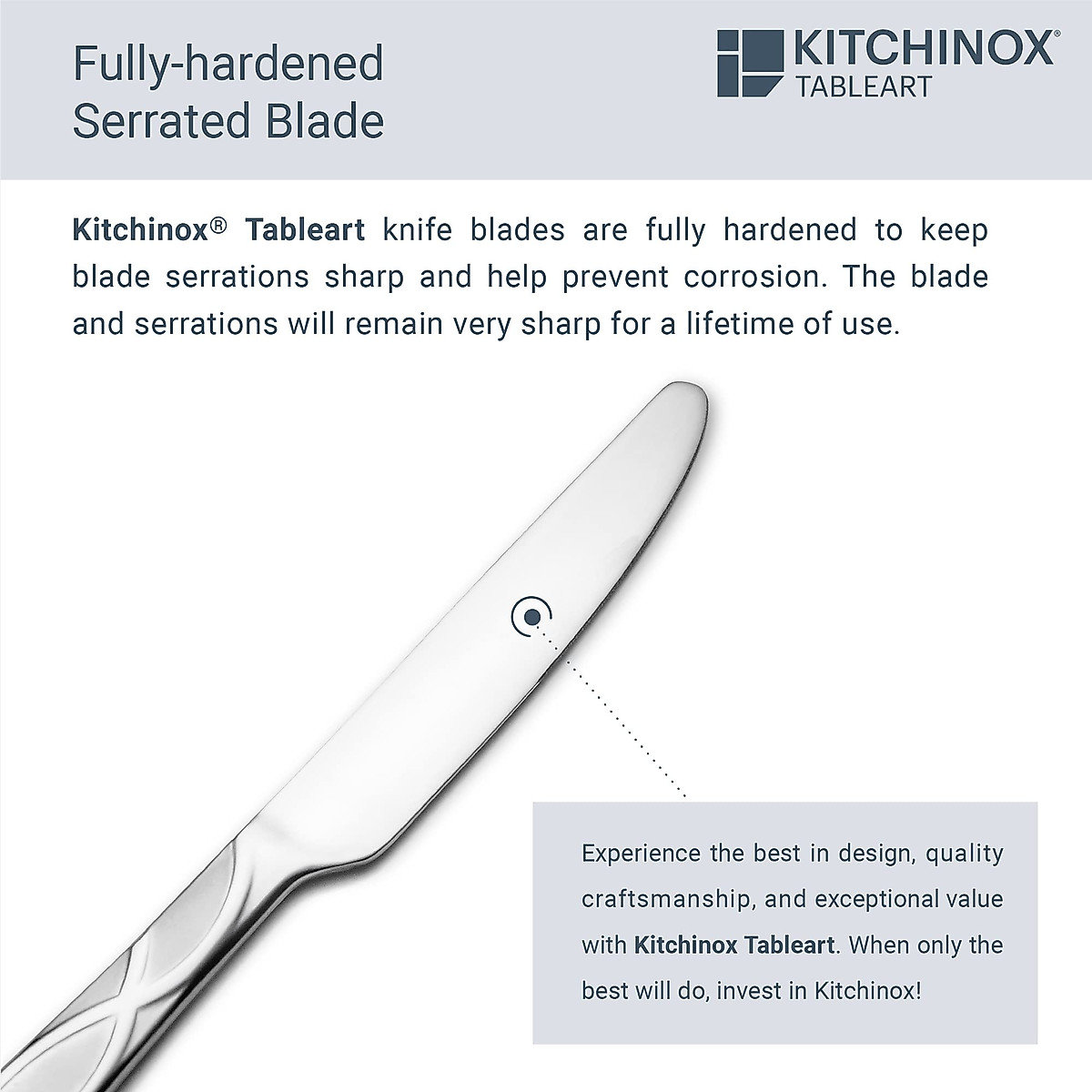 Kitchinox Flatware, Service for 4/20 Piece Set, Willow Sand