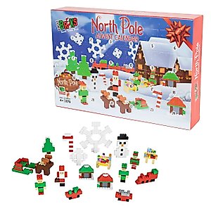 Strictly Briks Compatible with LEGO Duplo Classic Bricks Advent Calendar for Kids and Toddlers, Countdown to Christmas Building Block Toy, North Pole Theme, 376 Pieces