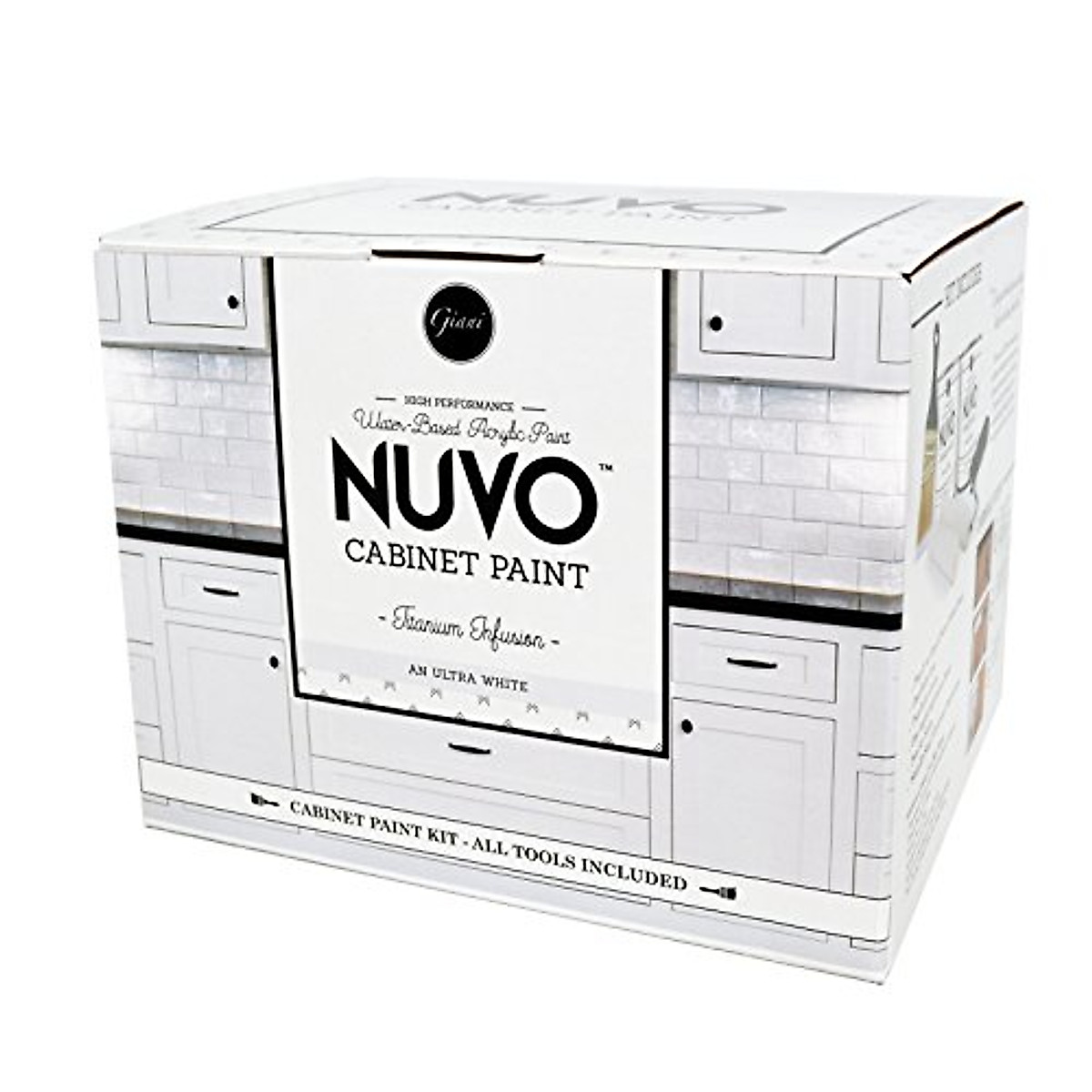 Nuvo Titanium Infusion All-In-One Cabinet Makeover Kit, 5 Piece Set