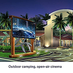 60-120 Inch Portable Foldable Non-Crease White Projector, Outdoor Camping Movie Curtain Projection Screen 16:9, Translucent Designed Projections Movies Screen for Open-Air Cinema(72-inch)