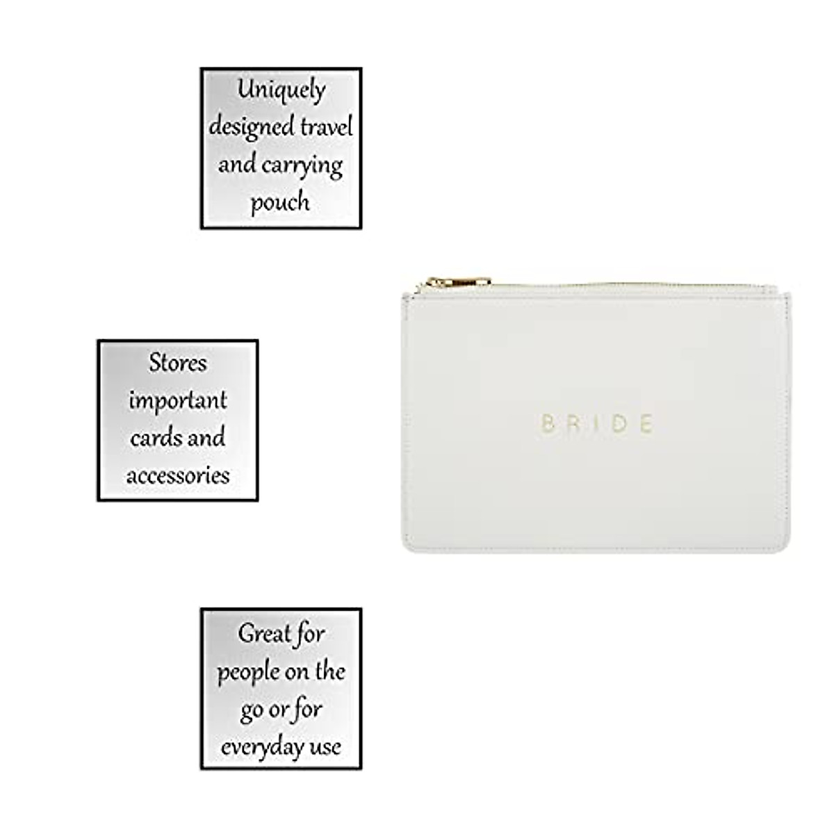 Santa Barbara Design Studio Wedding Pouch, 9 1/2 inch, White