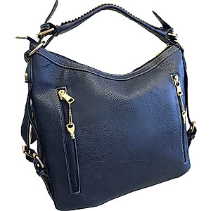 Cross Body Gun Concealment Purse Left/Right Hand 8007 BLUE
