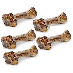 All Natural Buffalo Shoulder 12 Inch Big Dog Bones Meaty Dental Chew Health (2 Bones)