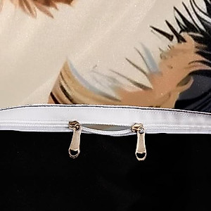 VAPOKF Duvet Covers Set Extra Longe Soft and Breathable Microfiber Comforter Bedding Set 1 Duvet Cover 2 Pillowcase with Zipper Closure for Kids Women Men, Yorkshire Terriers