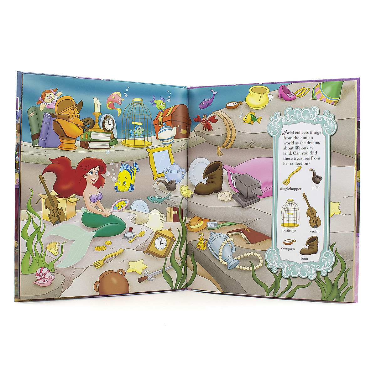 Disney Princess and Moana 4-Book Look and Find Collection with Slipcase PI Kids