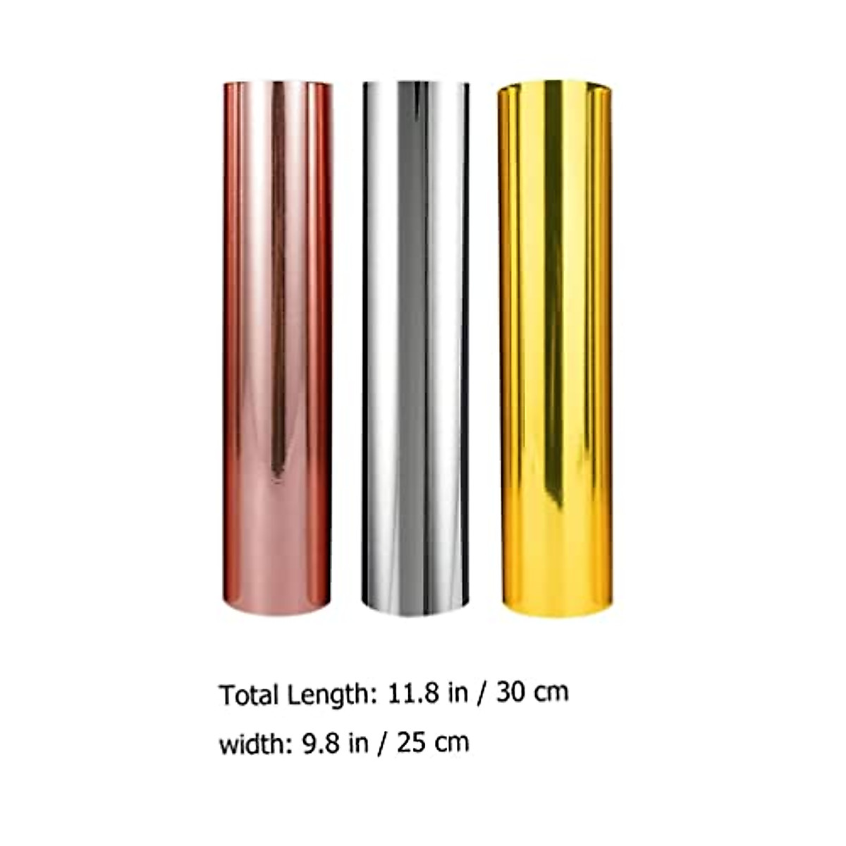 VILLCASE 3 Rolls Self Adhesive Vinyl Stickers Cup Vinyl White Vinyl Vinyls Clothing Transfer Color Changing Vinyl Transfer Tape for Vinyl White Permanent Vinyl Glass Film Glossy Crafts PVC