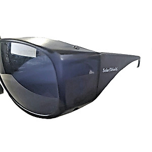 Solar Shield Fits-Over SS Polycarbonate II Smoke Sunglasses