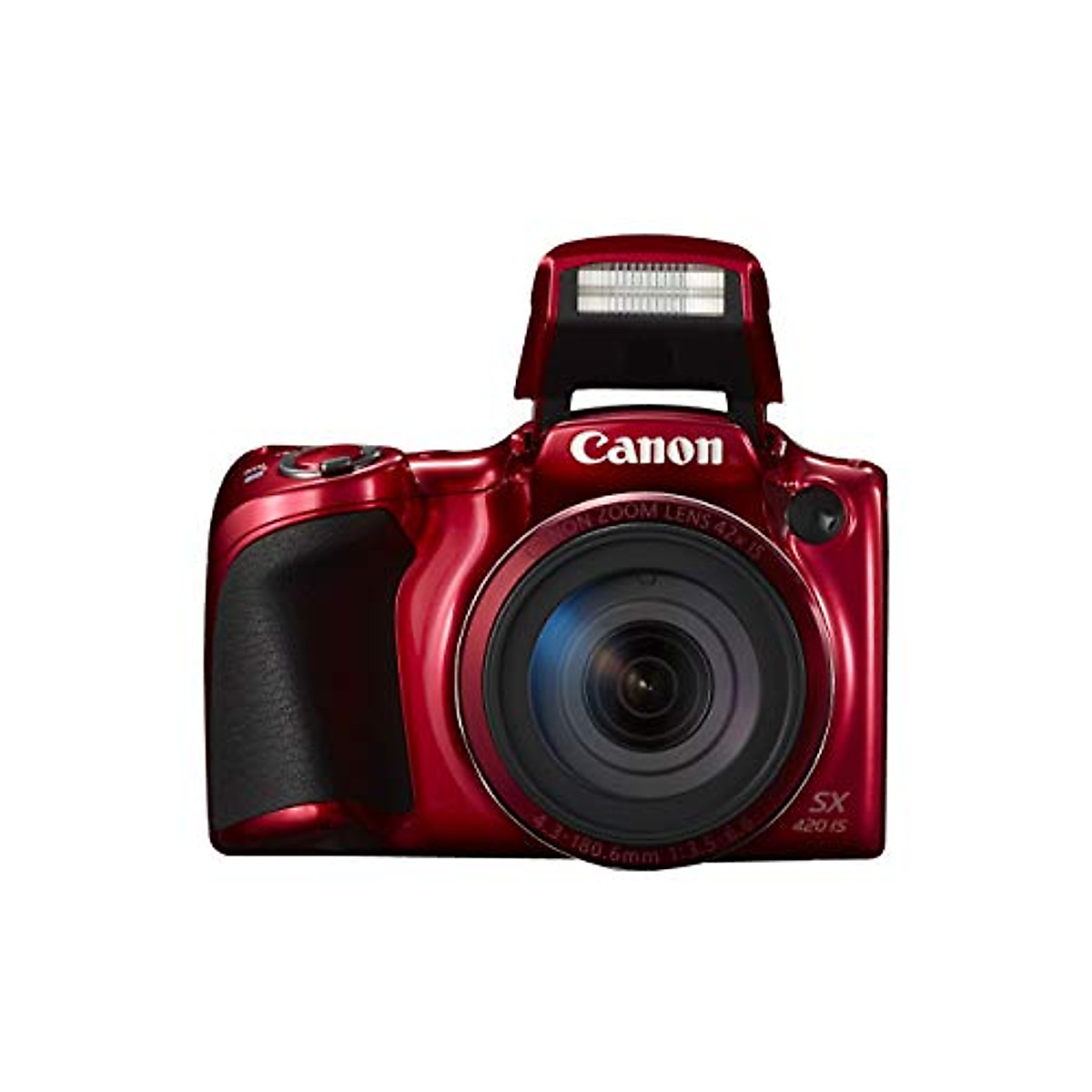 Canon PowerShot SX420 Digital Camera w/ 42x Optical Zoom - Wi-Fi & NFC Enabled (Red) (Renewed)