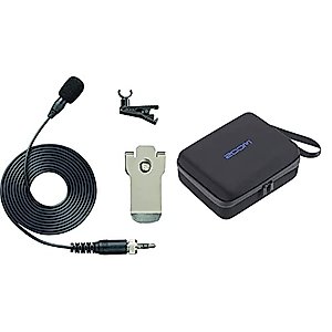 Zoom APF-1 Accessory Pack for F1 Field Recorder, Includes Lavalier Microphone, Windscreen, Mic Clip, and Belt Clip & CBF-1SP Carrying Case for F1-SP and Accessories