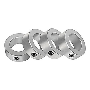 AZSSMUK 5/8" Bore Solid Steel Style Zinc Plated Set Screw Shaft Collars for Lawn Tractor,Garage Doors