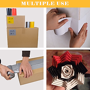 Autrends Super Strong Duct Tape 4 Inches Multi-Purpose Duct Tape Heavy Duty Waterproof Duct Tape for Crafts & Home Improvement 32 ft, Black