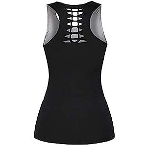 Balaflyie Women 2 Piece Halloween Clothes If You Like My Pumpkins You Should See My Pie Tank Top + Funny Shorts Sportwear Tracksuits (Orange,Medium)