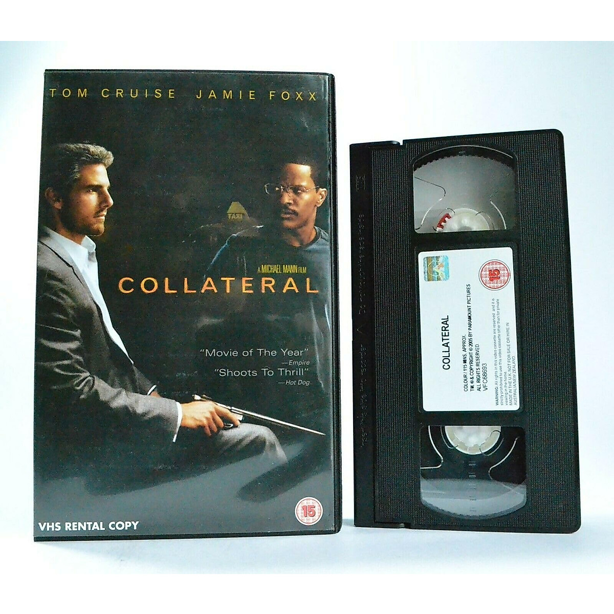 Collateral: Film By M.Mann - Neo-Noir Thriller - Tom Cruise/Jaime Foxx - Pal VHS