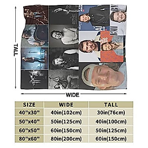 Morgan Wallen Blanket Country Music Singer 3D Printer Throw Blanket Super Soft Bedding Warm Cozy Flannel Blanket for Couch Bed Sofa Car Fans Gift 50x40 in