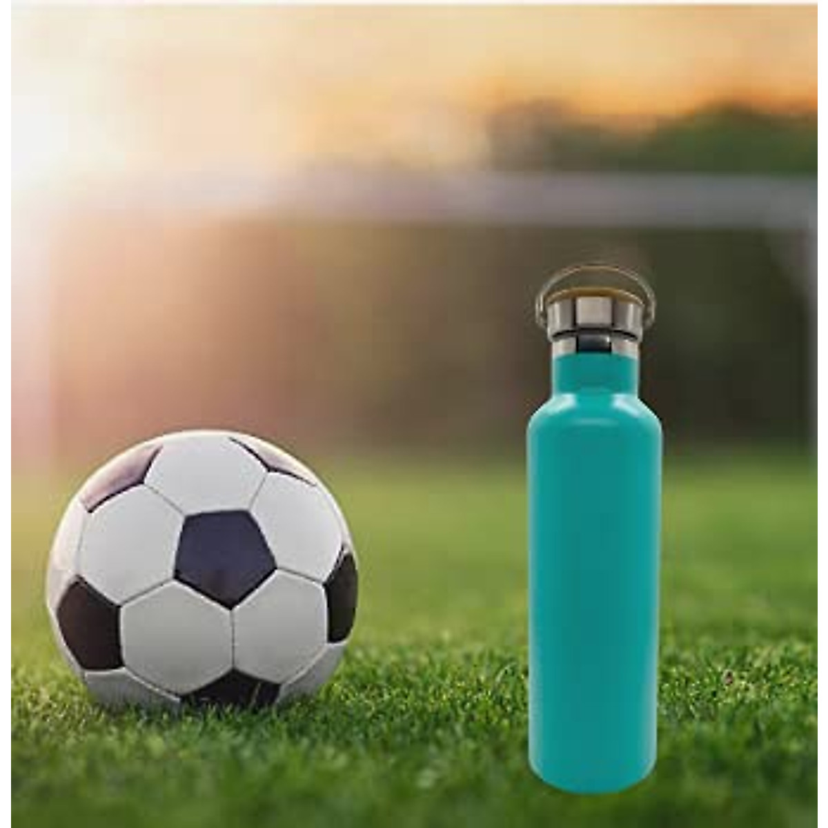 Stainless Steel Thermal Water Bottle-Wide Mouth Vacuum Insulated Double Wall 800mL Reusable Keeps Water Cold All Day Leak Proof No Lead BPA Free