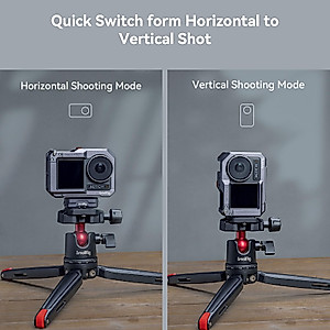 SMALLRIG Action 3 Action 4 Camera Cage for DJI, Protective Cage Compatible for DJI Mic, Protective Frame for DJI Osmo Action 3 Action 4-4119B