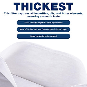 100pcs Cold Brew Coffee Filter Bags - 20" X 20" Commercial Cold Brew Bags - Filter Bag for Brew Up To 5 LBS Coffee, Fits 5 Gallon Buckets - Extra Large Brew Bags Reusable