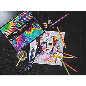 STABILO Aquacolor Colored Pencil Set, 36-Colors (1636-5)