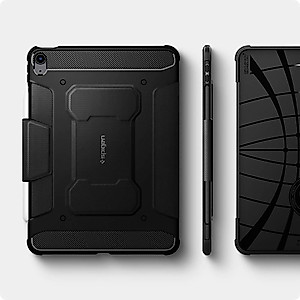 Spigen Rugged Armor Pro Case Compatible with iPad Air 6th M2 (2024) / 5th (2022) / 4th Generation (2020) 11 Inch and 10.9 Inch Case - Black