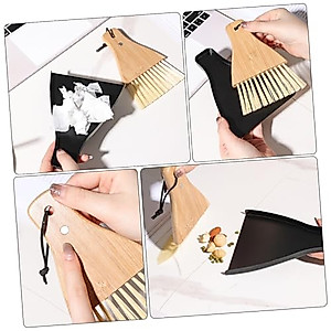 SOESFOUFU 1 Set Desktop Broom Dustpan Cleaning Supply Multi-Function Handheld Broom Hand Broom Desktop Sweep Brush Whisk Broom Keyboard Broom Keyboard Duster Brush Broom for Iron