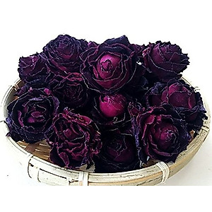 Dian Mai Yunnan Red Rose Edible Rose Sulfur Camellia Dried Flowers Large Flowers Cup 150g 云南墨红玫瑰可食用玫瑰无硫花茶花冠干花朵大花朵一杯一朵150克