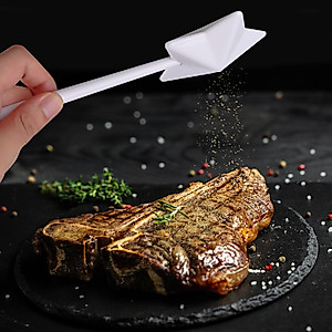 2 Pcs Magic Wand Salt and Pepper Shakers, Star Wand Salt and Pepper Shakers (black & white)