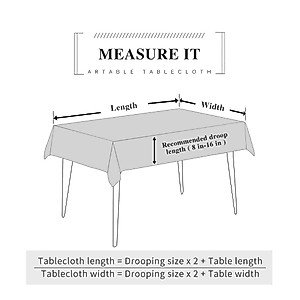 ARTABLE Vinyl PVC Rectangle Tablecloth Waterproof Clear Table Cover with Champagne Lace Macrame Border for Wedding Kitchen Home Outdoor Indoor Holidays Party Decor (Champagne, 60 x 120 Inch)