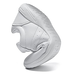 HIKLDK Womens Cheer Shoes Girls White Cheerleading Shoes Dance Youth Fashion Sports Shoes Training Athletic Comfortable Ventilation Fabric Shoes Flats Cheer Sneakers Walking Shoes