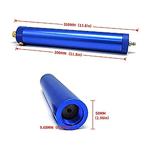 30Mpa Oil Water Separator PCP Air Compressor Pump 4500Psi High Pressure Air Filter Diving Separator L300mm OD50mm with 8mm Female and Male Quick Connector (Blue)