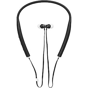 Toshiba Neckband Bluetooth Headphones | Wireless Bluetooth Earbuds | Bluetooth Neckband Headset w/Deep Base | 65FT Working Range | Water/Sweat Resistant | 8-10 Hours Music & Talk Time | RZE-BT600E(K)