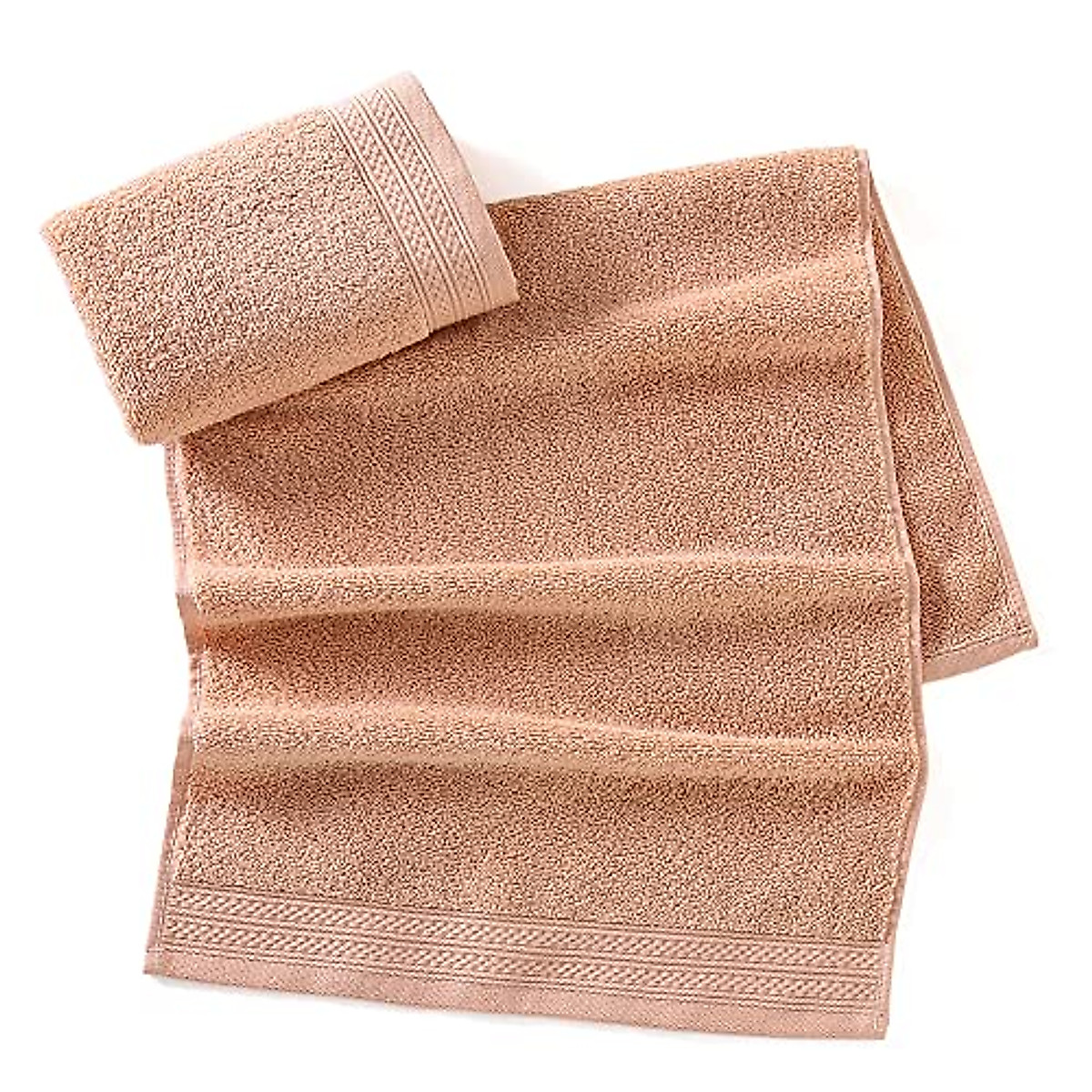 sense gnosis Pink Hand Towels Set of 2 100% Terry Cotton Towel Super Soft Highly Absorbent Decorative Hand Towels for Bathroom 13" X 29"