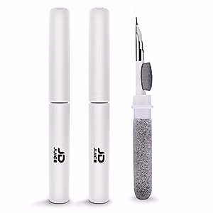 2 Pack - Airpods Cleaning Kit Earbud Cleaning Kit - Phone Cleaning Kit in-Ear Headphones Cleaning Pen Tool, Portable 3-in-1 Laptop Cleaning Kit Electronic Cleaner with a Sponge, Metal Pen Tip