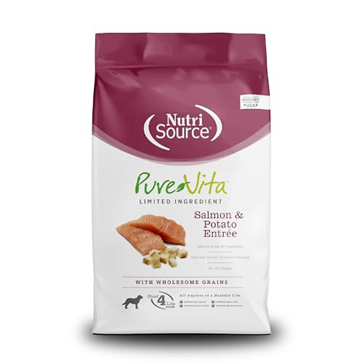 Salmon And Potato Dry Dog Food Size: 25-Lb Bag