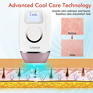 IMENE Permanent Hair Removal Machine for Women & Men, 500,000 Flashes IPL Hair Removal System with Ice Care Function for Full Body Home Use Hair Removal-Safest and Fastest IPL Technology