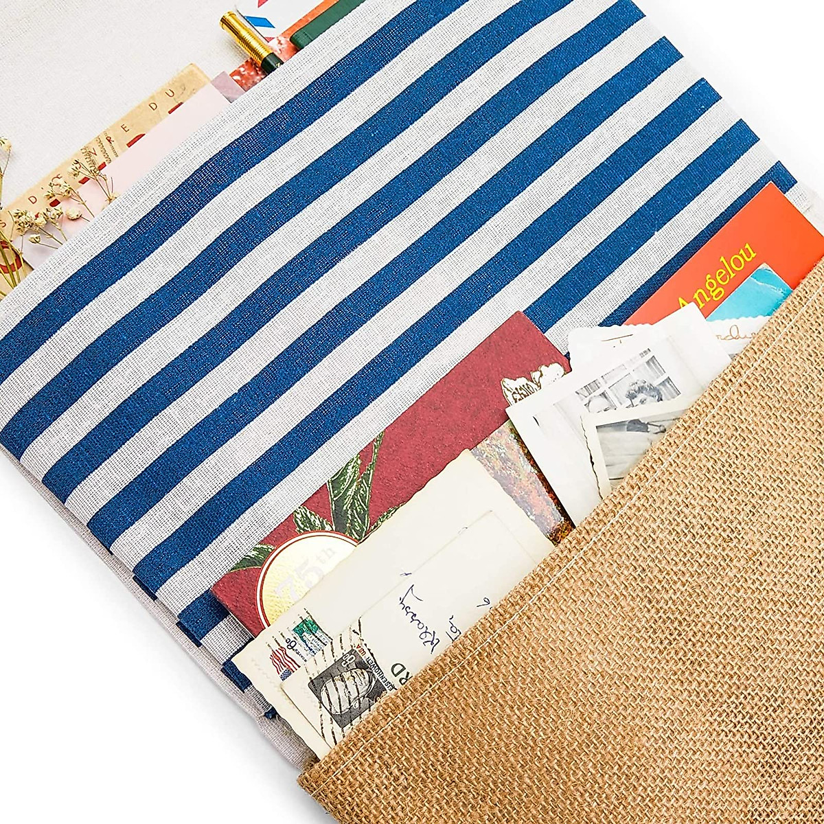 Juvale Wall Mounted Organizer with 3 Pockets for Hanging Storage (11.75 x 27 in, 2 Pack)