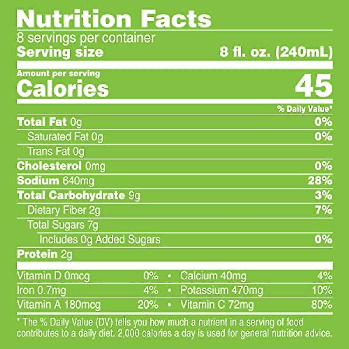 V8 Original 100% Vegetable Juice, 64 fl oz Bottle (Case of 6)