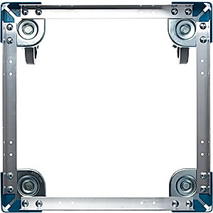 Carlisle FoodService Products E-Z Glide Dishwashing Racks Dolly with Handle for Kitchen and Restaurants, Aluminum, 20.63 X 20.63 X 6.63 Inches, Blue