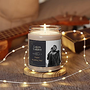 NHI Personalized Candles with Photo, Custom Candle Gift, Scented Soy Wax, Candle Home Decor, 9oz Jar, Made in The USA, Gift for Wedding Day, Valentine Day, Birthday (2)