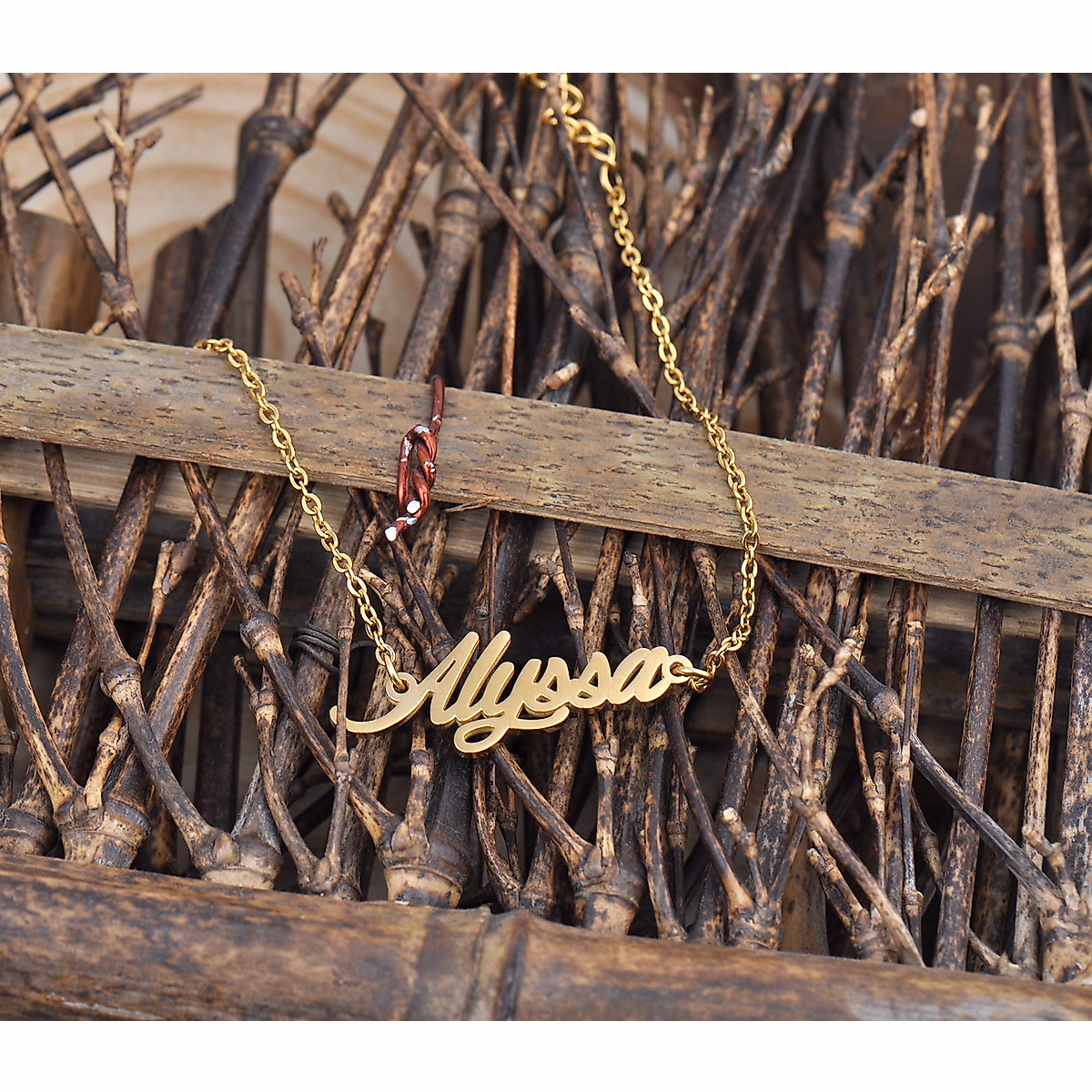 HUAN XUN Best Wedding Jewelry Gifts Danielle Name Necklace & Bracelet Sets