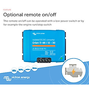Victron Energy Orion-Tr IP43 48/12-Volt 30 amp 360-Watt Isolated DC-DC Converter