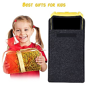 LCD Writing Tablet Electronic Doodle Board with Colorful Screen RaceGT 8.5-Inch Reusable Drawing Pad Gift for Kids and Adults at Home,School and Office Learning & Education Handwriting Aids - Yellow